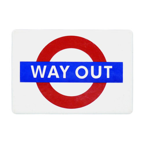 London Gifts : Magnets - Way Out logo